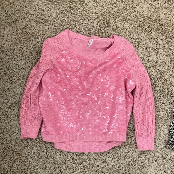 Justice | Shirts & Tops | Justice Pink Sweater | Poshmark